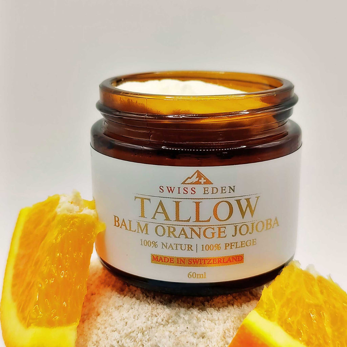 Schweizer Tallow Balm - Limitierte Pflege mit Orangenduft und Jojoba v ...
